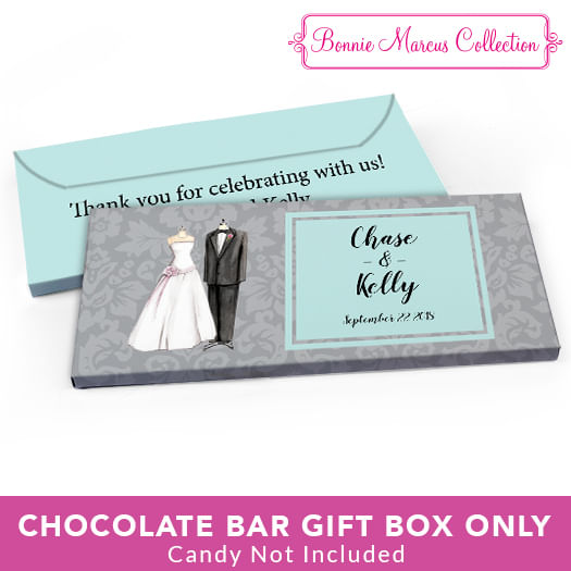Deluxe Personalized Wedding Forever Together Candy Bar Favor Box ...