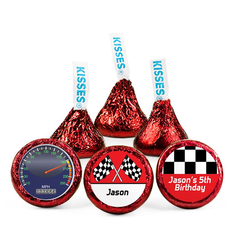 Personalized Kids Birthday Racing Themed Deluxe Candy Buffet ...