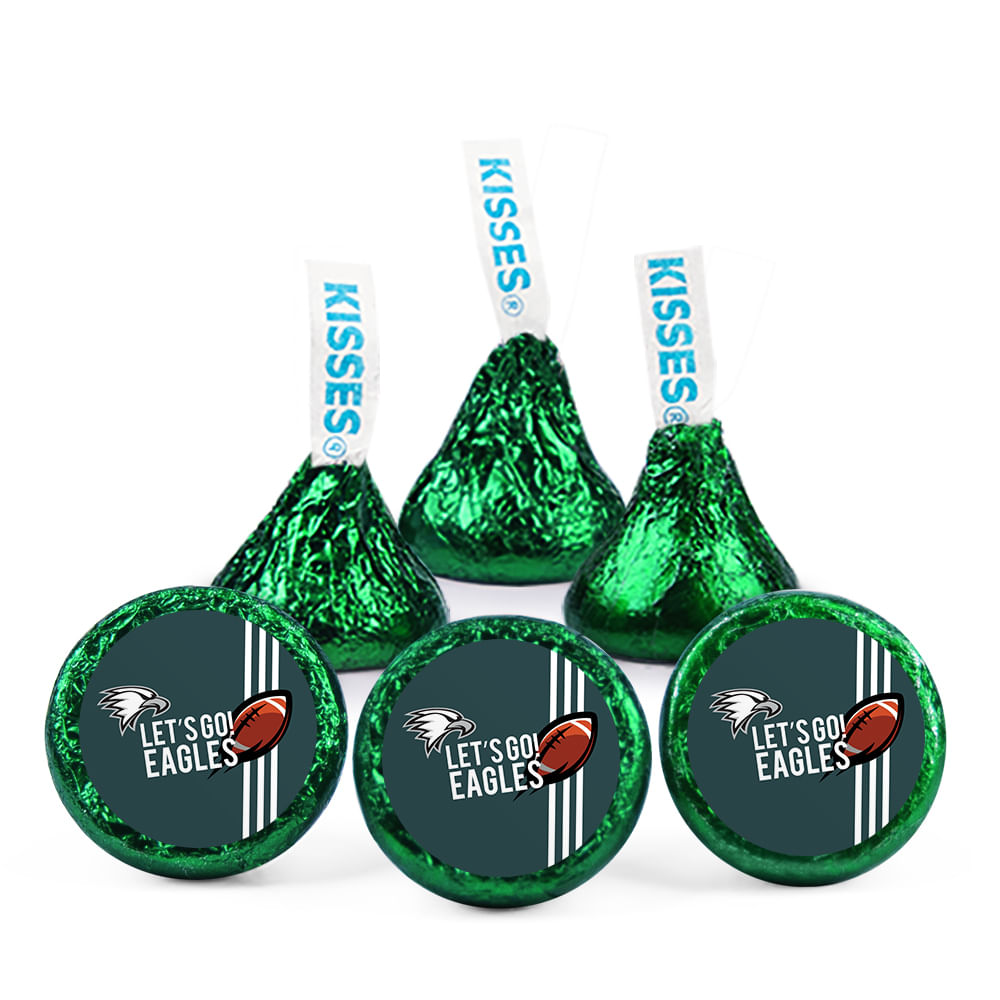 Personalized Eagles Football Party Deluxe Candy Buffet - JustCandy.com