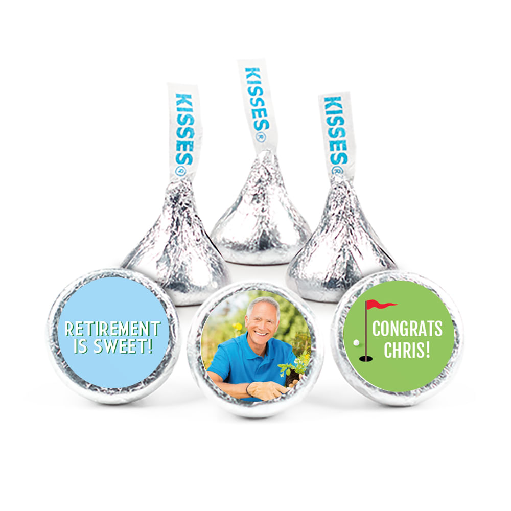 Personalized Retirement Gone Golfin' 3/4" Sticker (108 Stickers ...