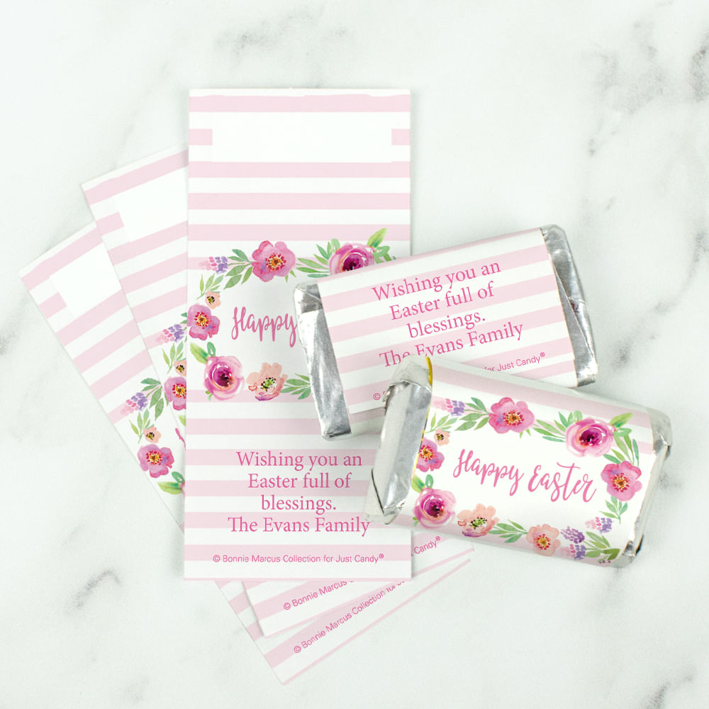 Bonnie Marcus Collection Easter Pink Flowers Mini Wrappers - JustCandy.com