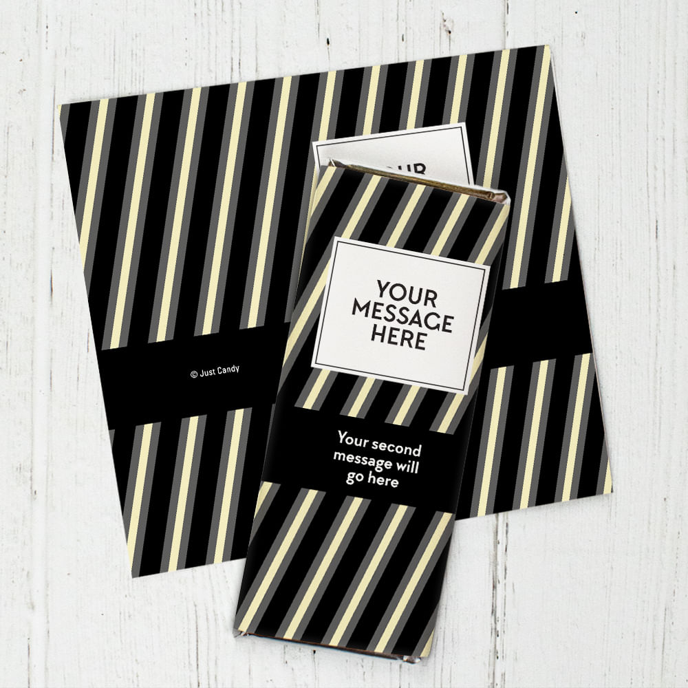 Personalized Adult Birthday Chocolate Bar Wrapper - JustCandy.com