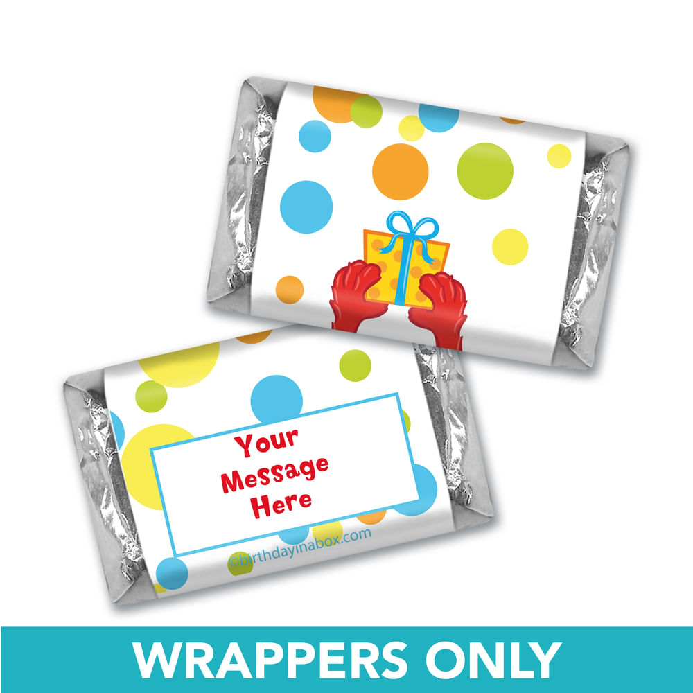Birthday | Personalized Hershey's Mini Wrappers | Sesame Street Themed ...