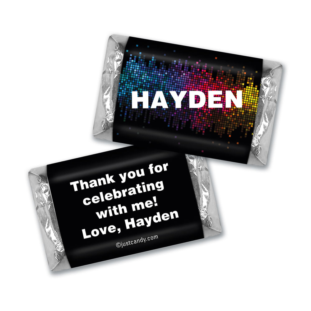 Birthday | Personalized HERSHEY'S MINIATURES | Blacklight Techno Rave ...