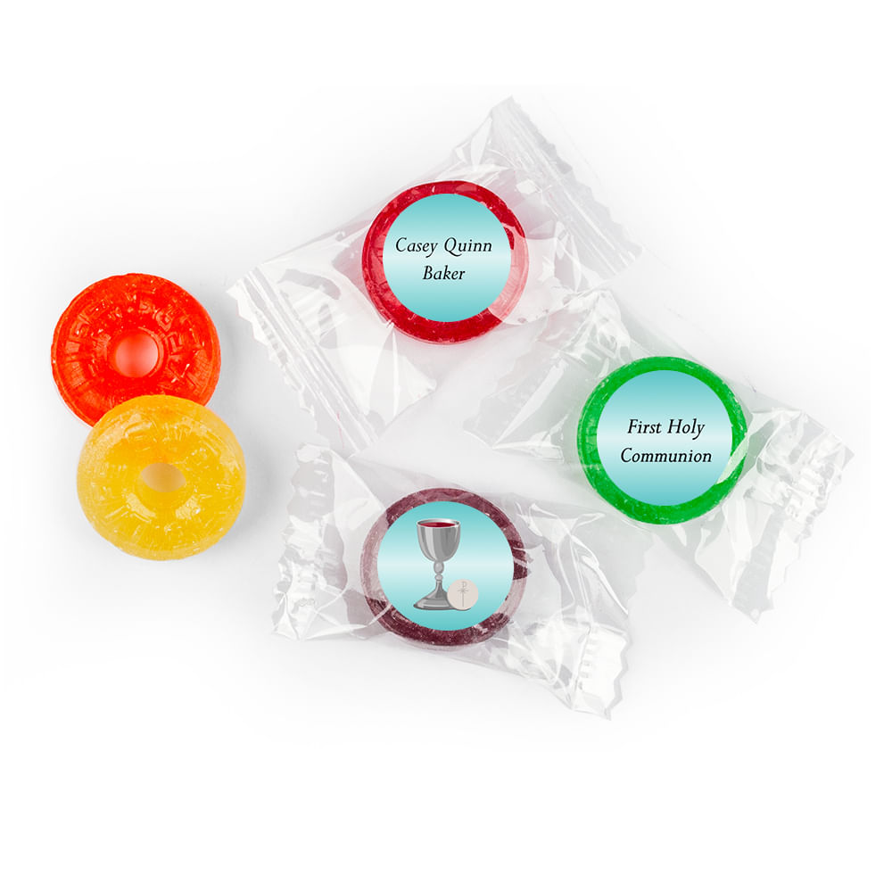 Communion Personalized LifeSavers 5 Flavor Hard Candy Classic Cross ...