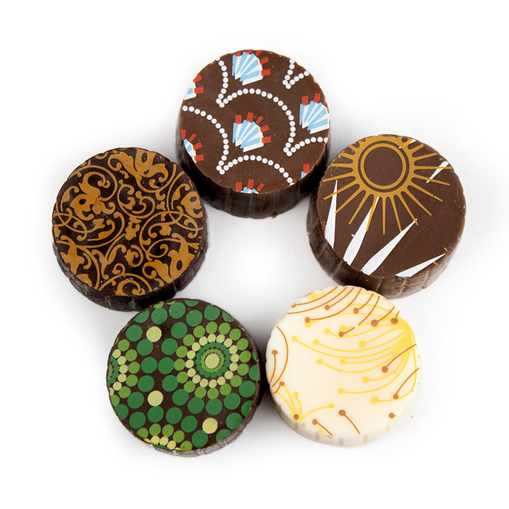 Personalized Wedding Swirl Hearts Gourmet Chocolate Truffle Gift Box (5 ...