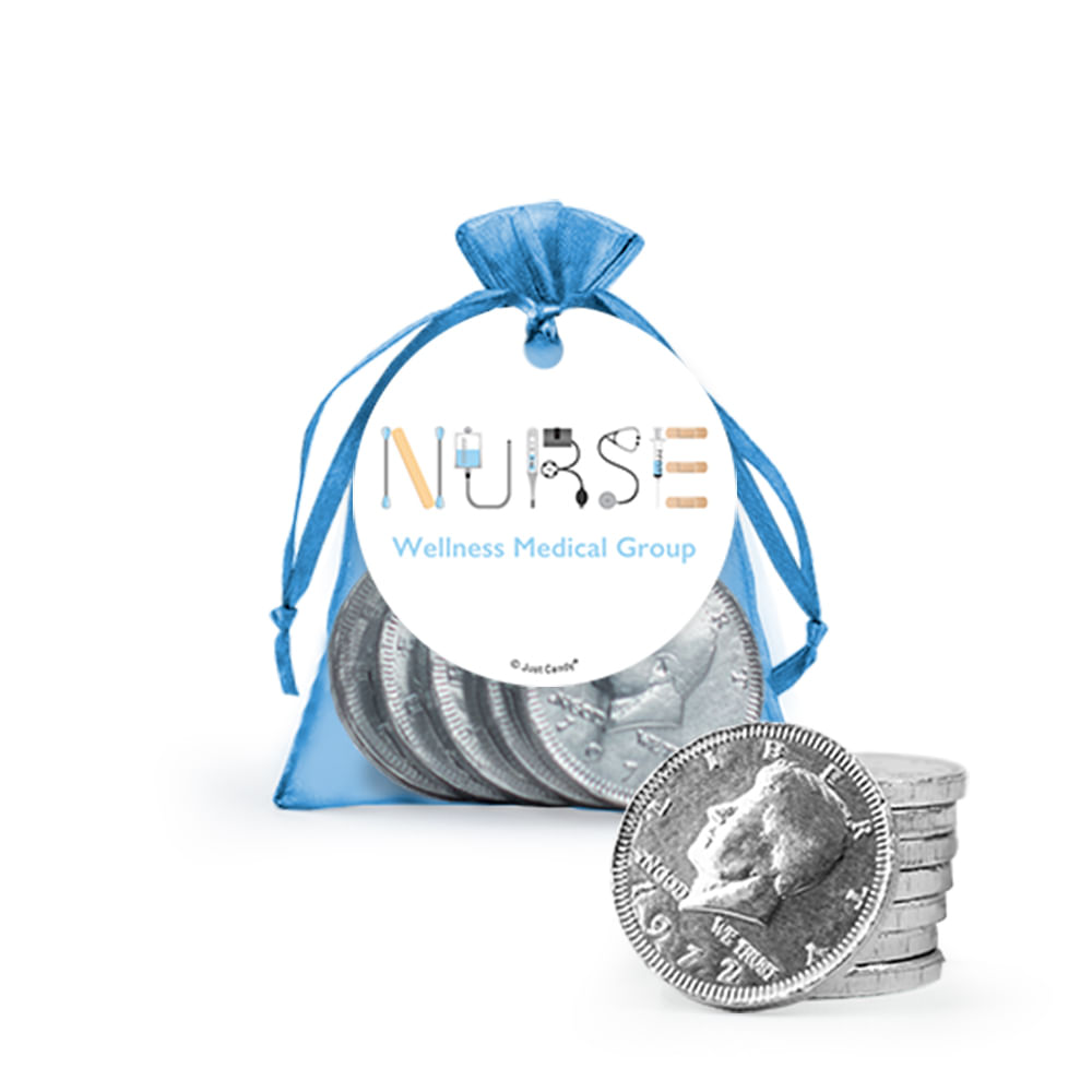 Personalized Nurse Appreciation First Aid Milk Chocolate Coins in ...