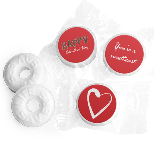 Valentine's Day Life Savers Mints White Heart - JustCandy.com