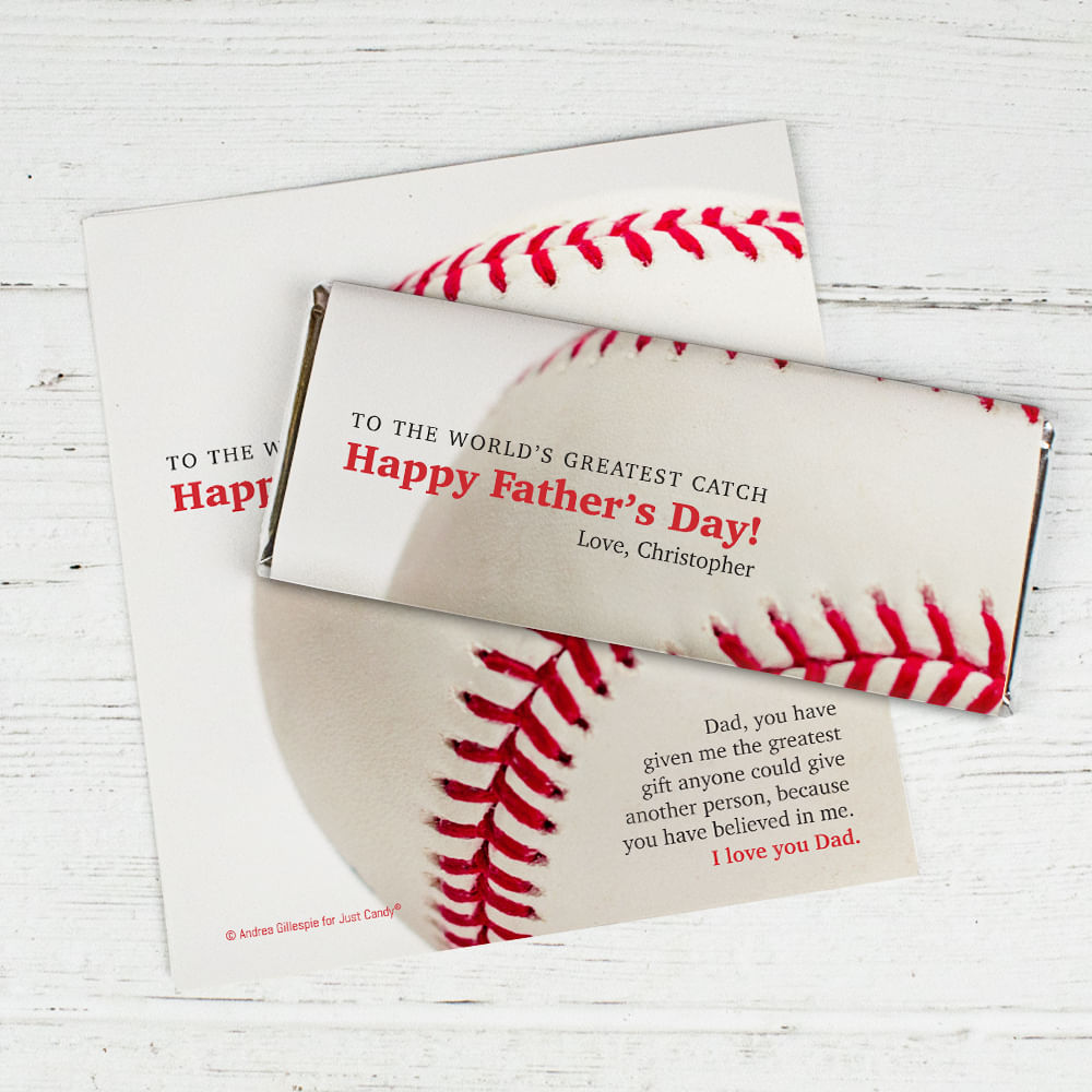 Personalized Father's Day World's Greatest Catch Chocolate Bar Wrappers ...