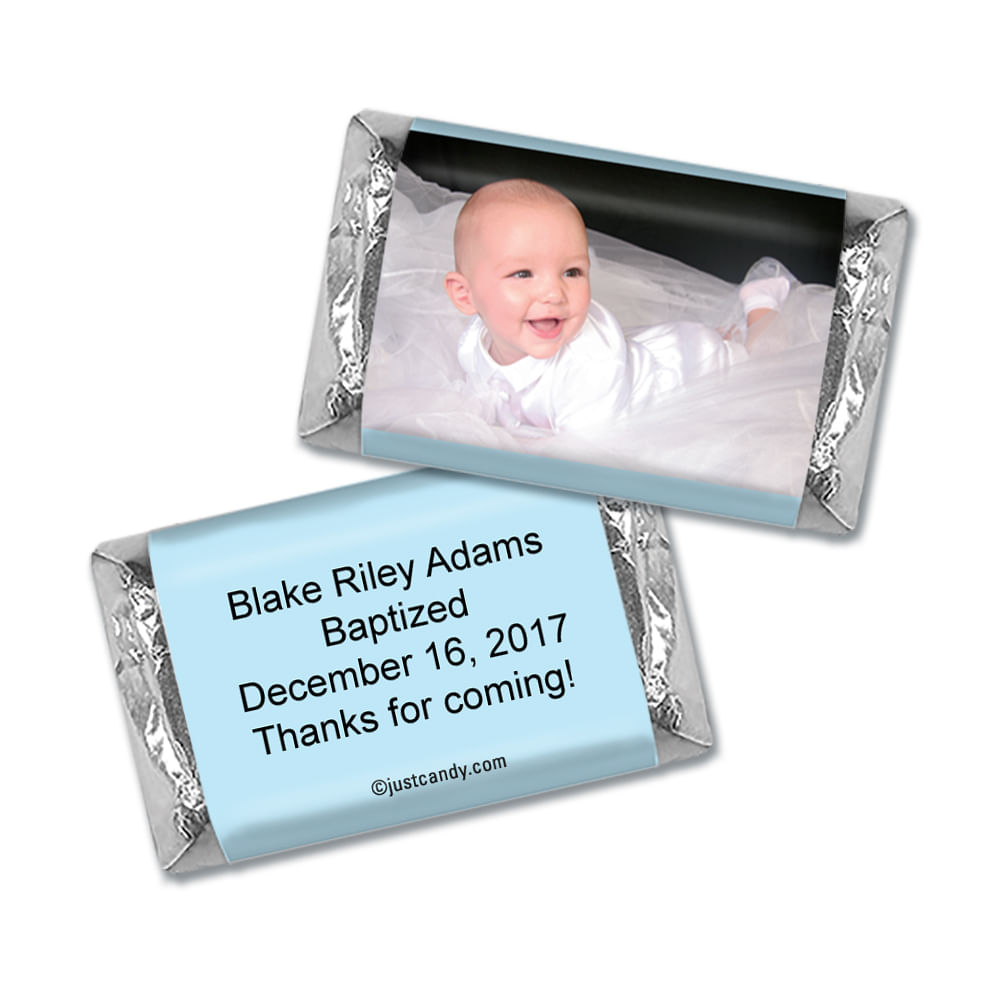 Personalized Baptism Mini Wrappers - JustCandy.com