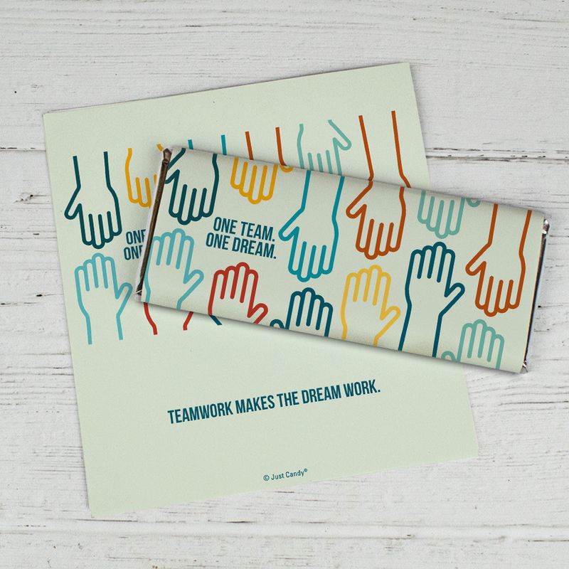 Personalized Business Teamwork One Team One Dream Chocolate Bar ...