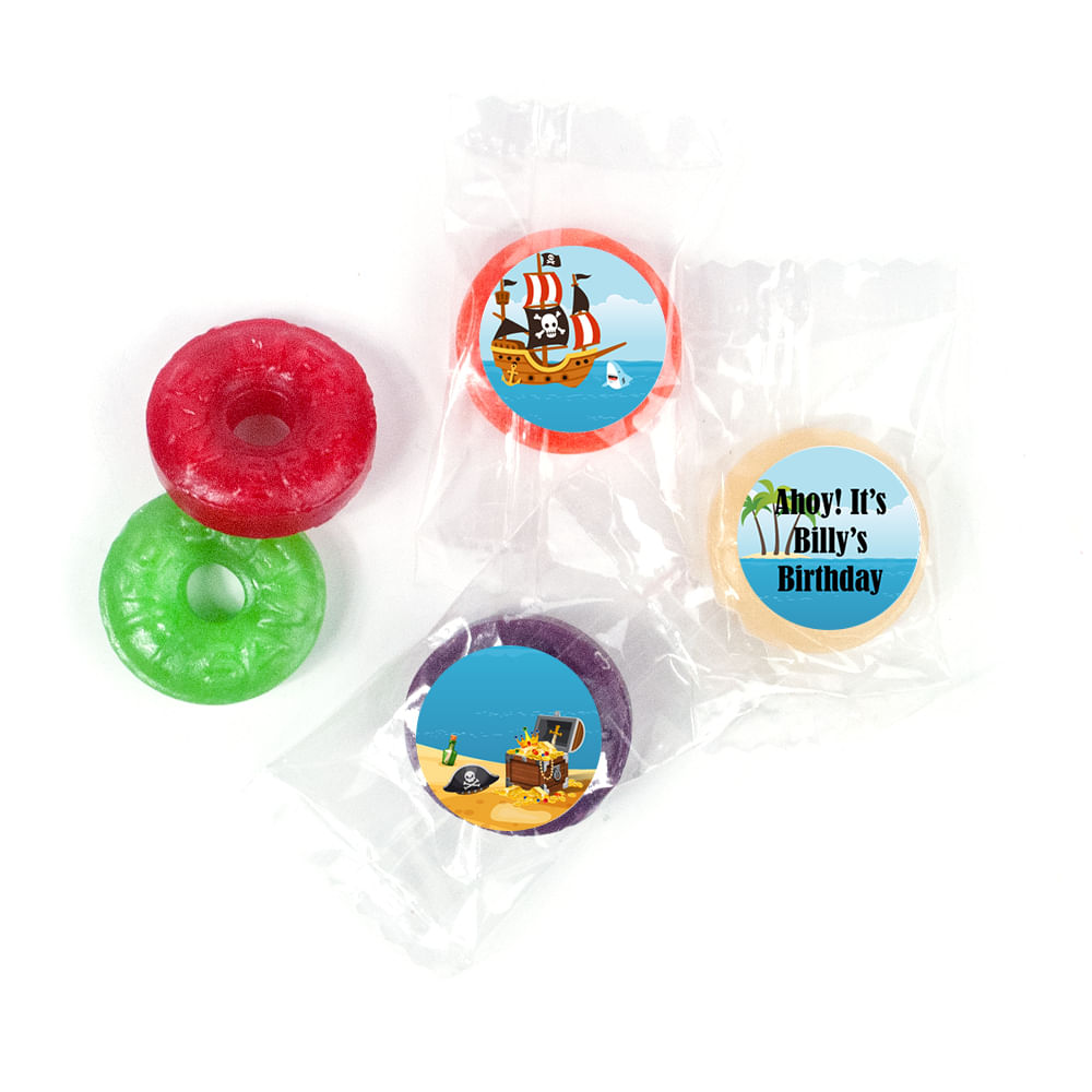 Personalized Pirate Birthday Life Savers 5 Flavor Hard Candy - Pirate ...