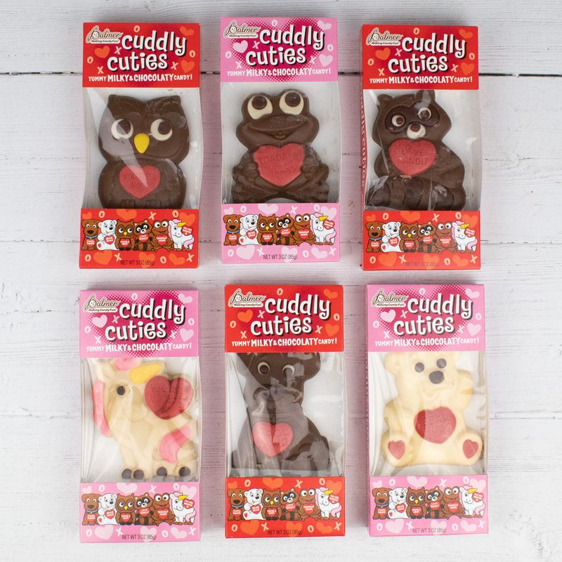 Cuddly Cuties Chocolates - Tray of 24 2.5oz Boxes - JustCandy.com