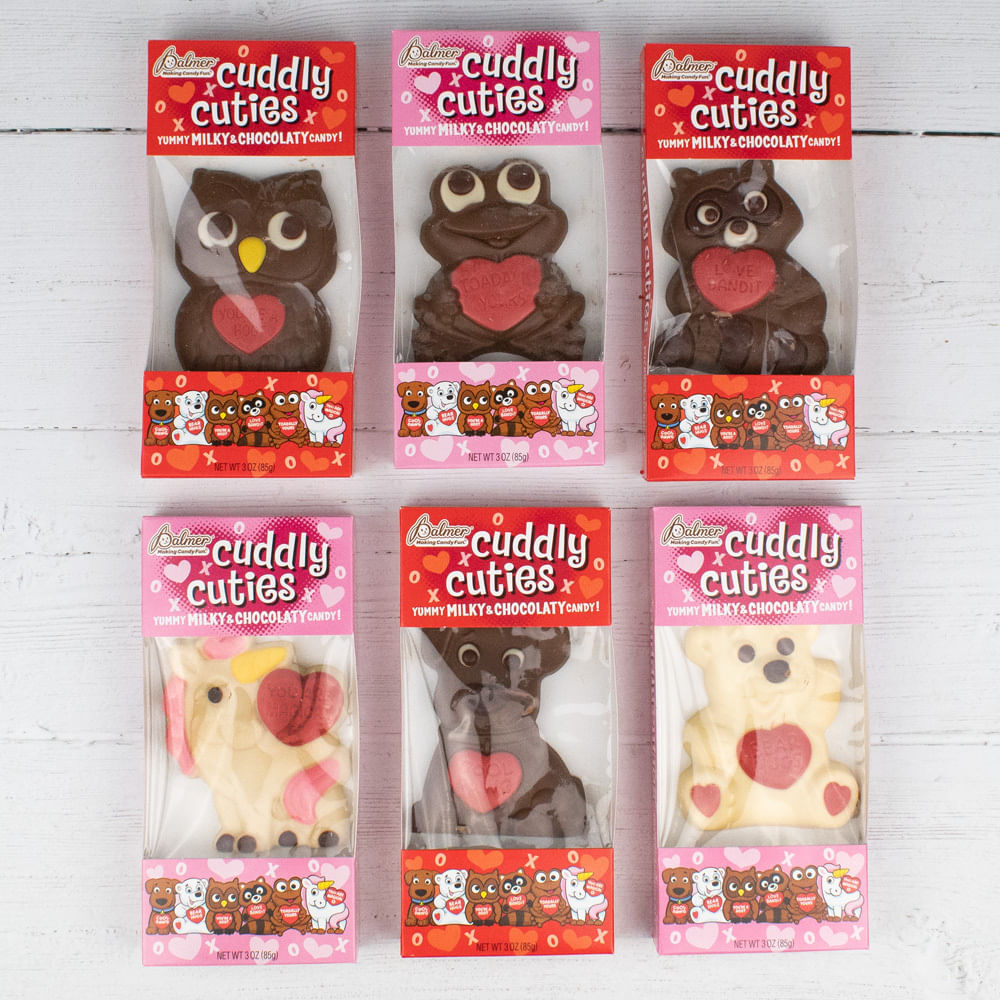 Cuddly Cuties Chocolates - Tray of 24 2.5oz Boxes - JustCandy.com
