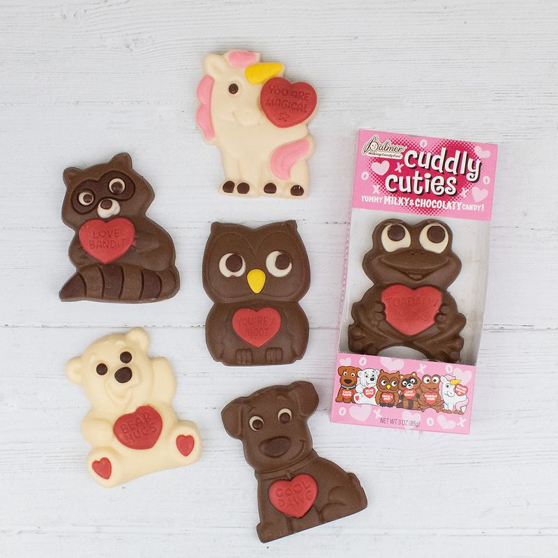 Cuddly Cuties Chocolates - Tray of 24 2.5oz Boxes - JustCandy.com