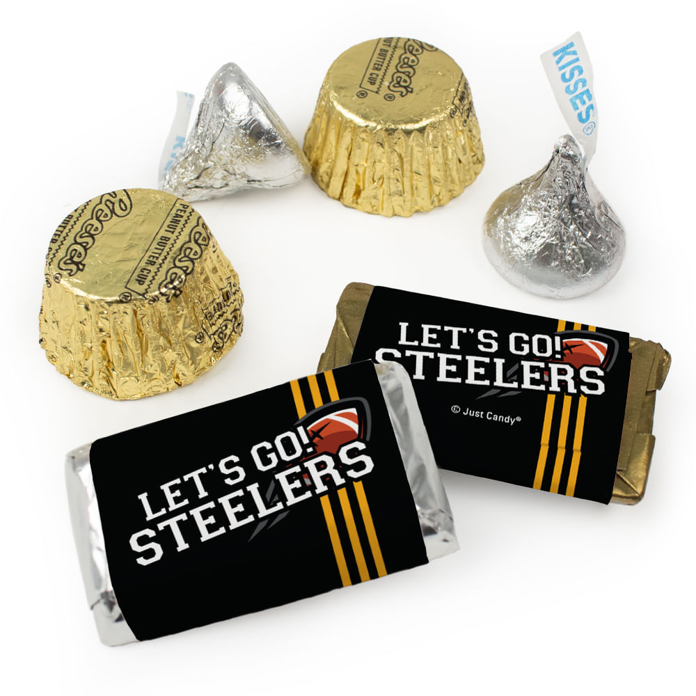 Let's Go Steelers Footbal Hershey's Mix - JustCandy.com