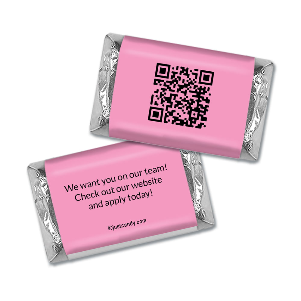 Personalized Business Promotional QR Code Add Hershey's Miniatures ...