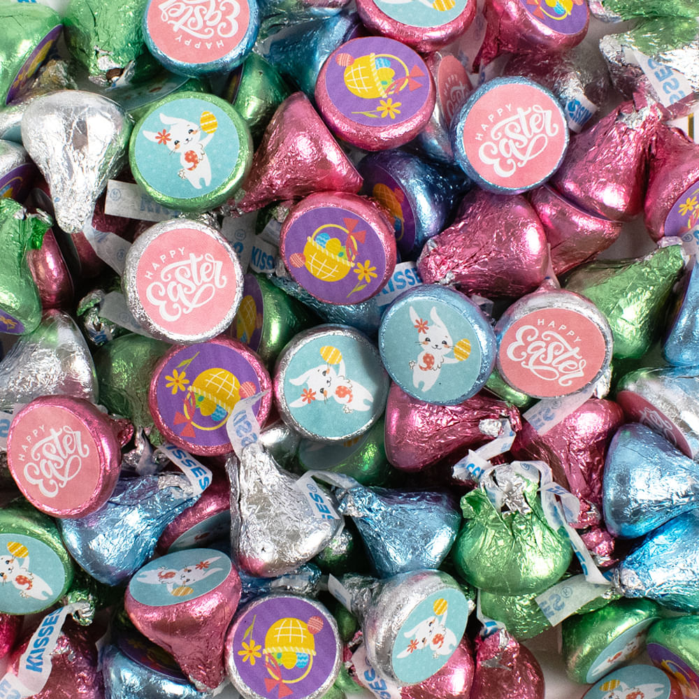 Assembled Easter Pals Stickers and Hershey's Kisses Candy 90ct - 14.4oz ...