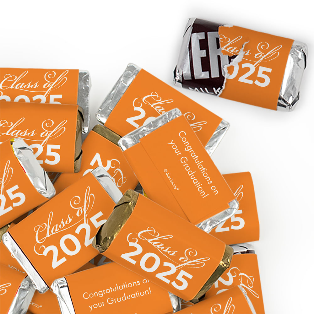 Orange Graduation Candy - Class Of Wrapped Hershey's Miniatures ...