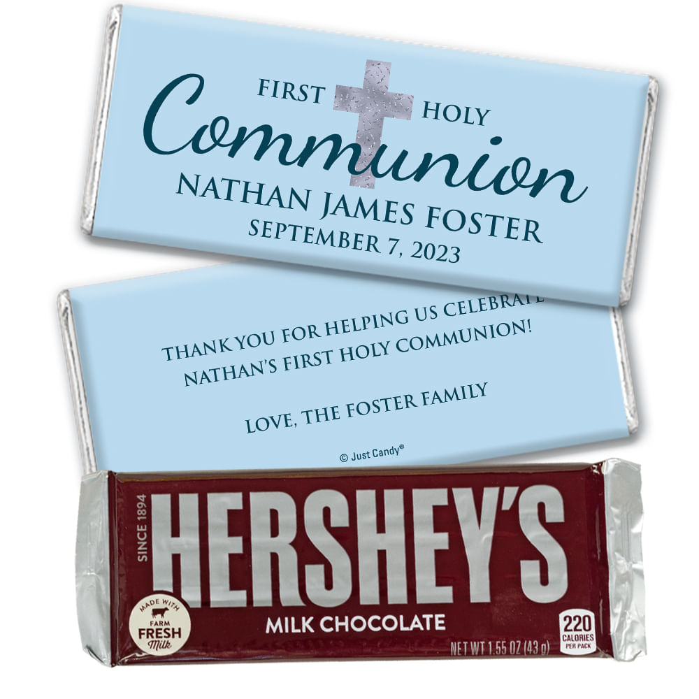 Personalized First Holy Communion Chocolate Bar - JustCandy.com