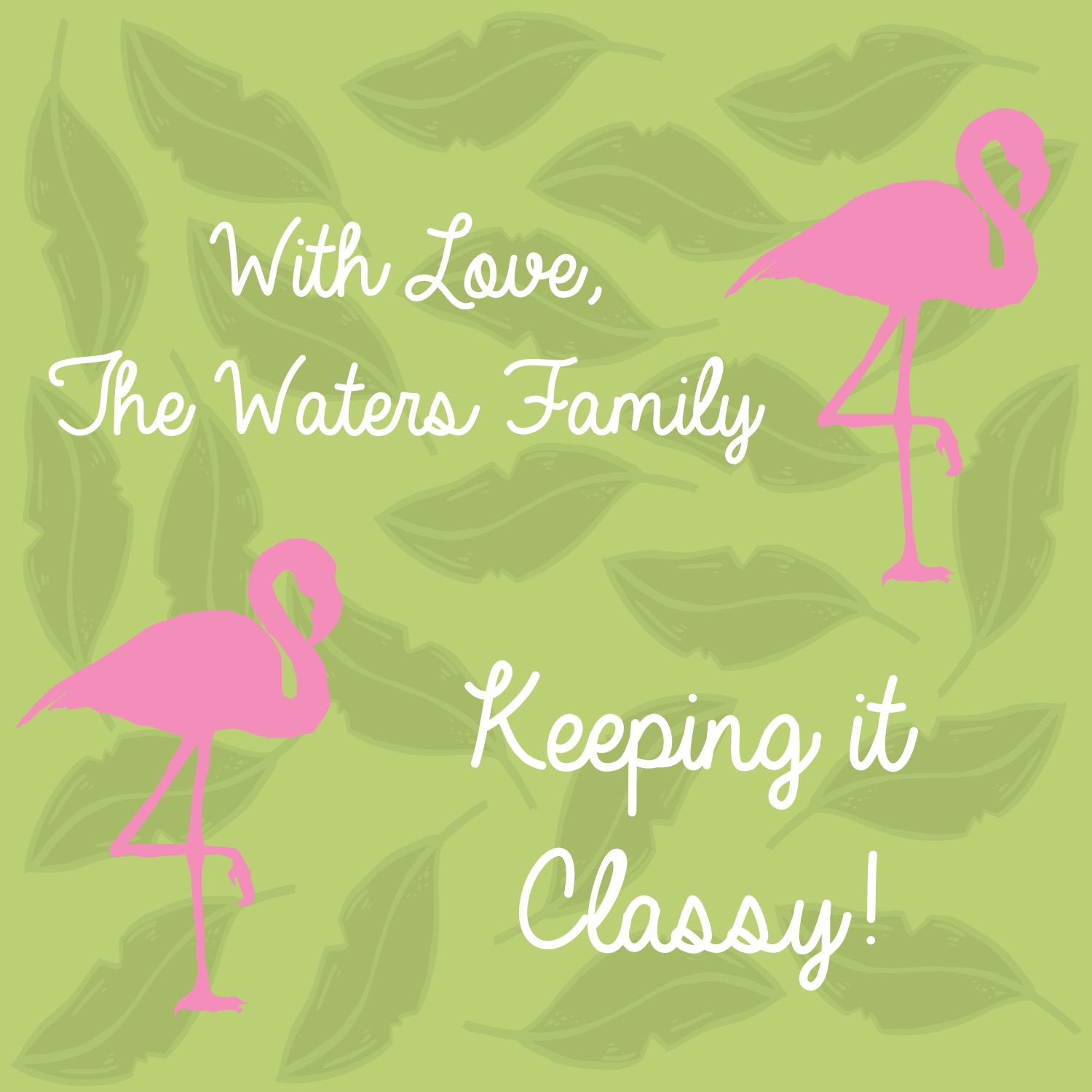 Personalized Flamingo Wrapping Paper - JustCandy.com