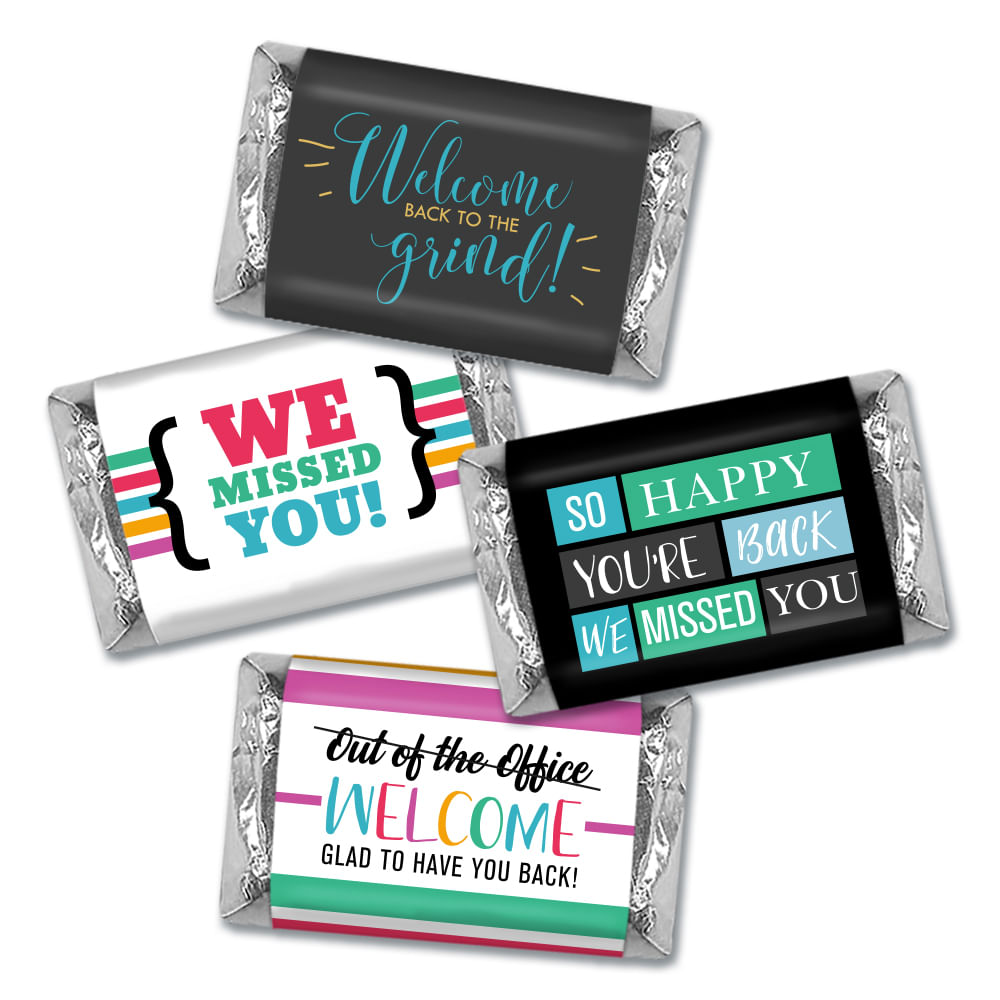 Wrapped Hershey's Miniatures Welcome Back Candy - JustCandy.com