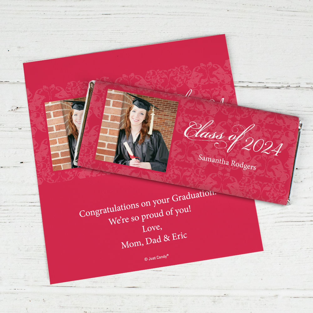 Graduation Personalized Chocolate Bar Wrappers Baroque Photo ...