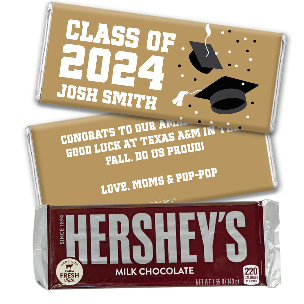 Personalized Graduation Hershey's Milk Chocolate Bar -Grad Cap Toss ...
