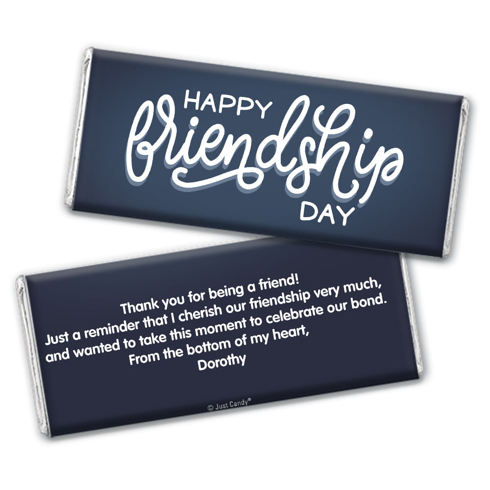 Personalized Happy Friendship Day Hershey's Milk Chocolate Bar ...