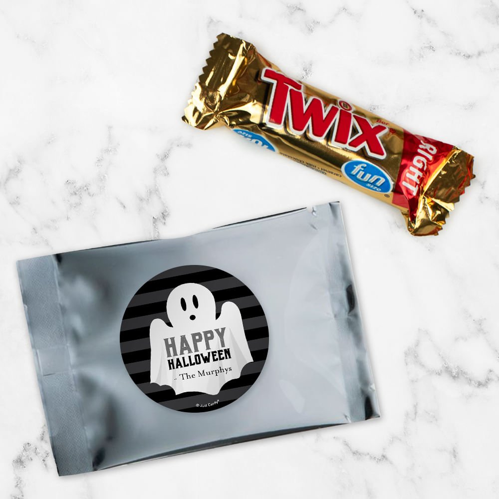 Personalized Halloween Ghouling Ghost Twix - JustCandy.com