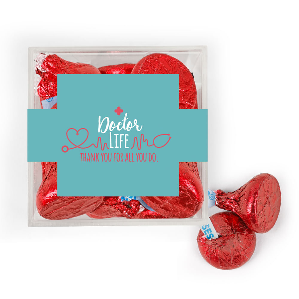Personalized Doctor Appreciation JUST CANDY® favor cube with Hershey's ...