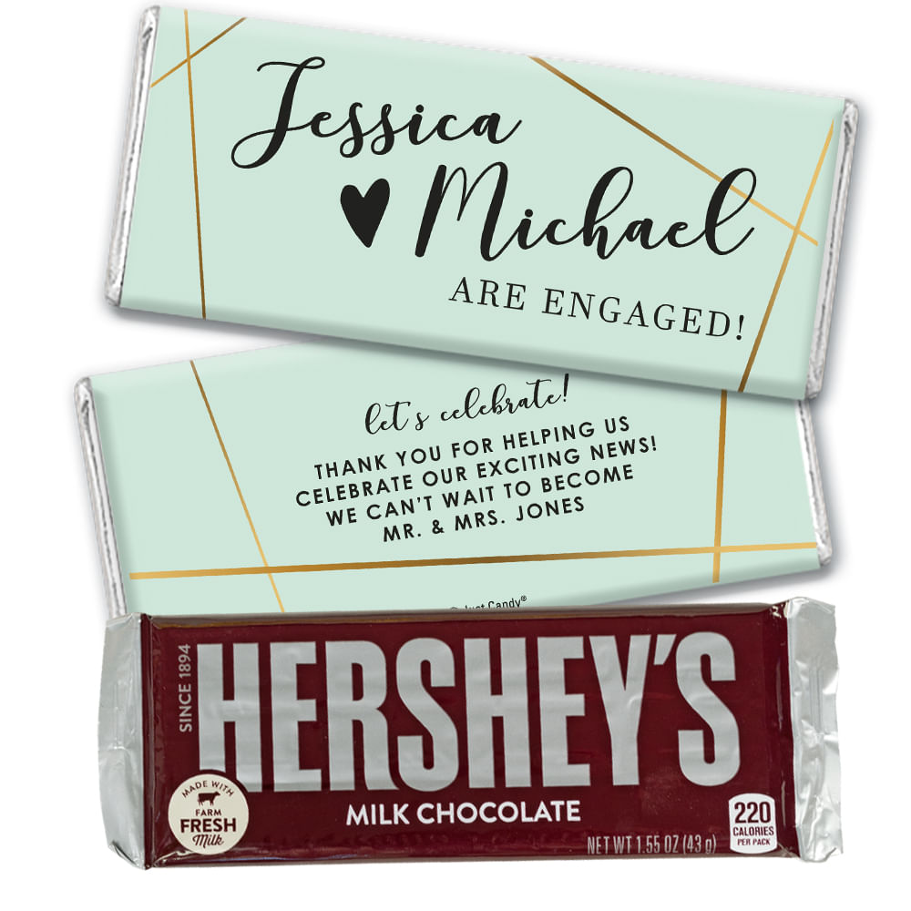 Celebrate Engagement | Personalized Chocolate Bar | - JustCandy.com