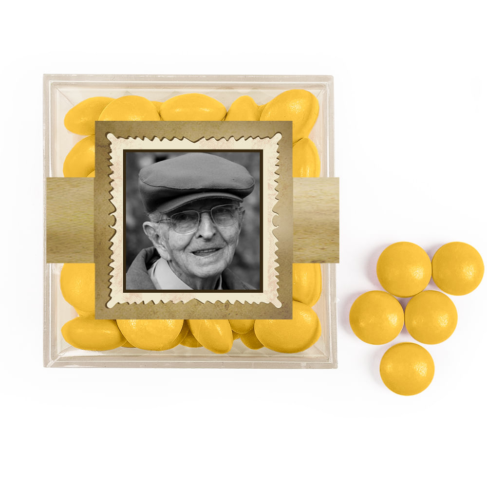 Personalized Milestone 90th Birthday Years in the Making JUST CANDY® favor cube with Just Candy ...