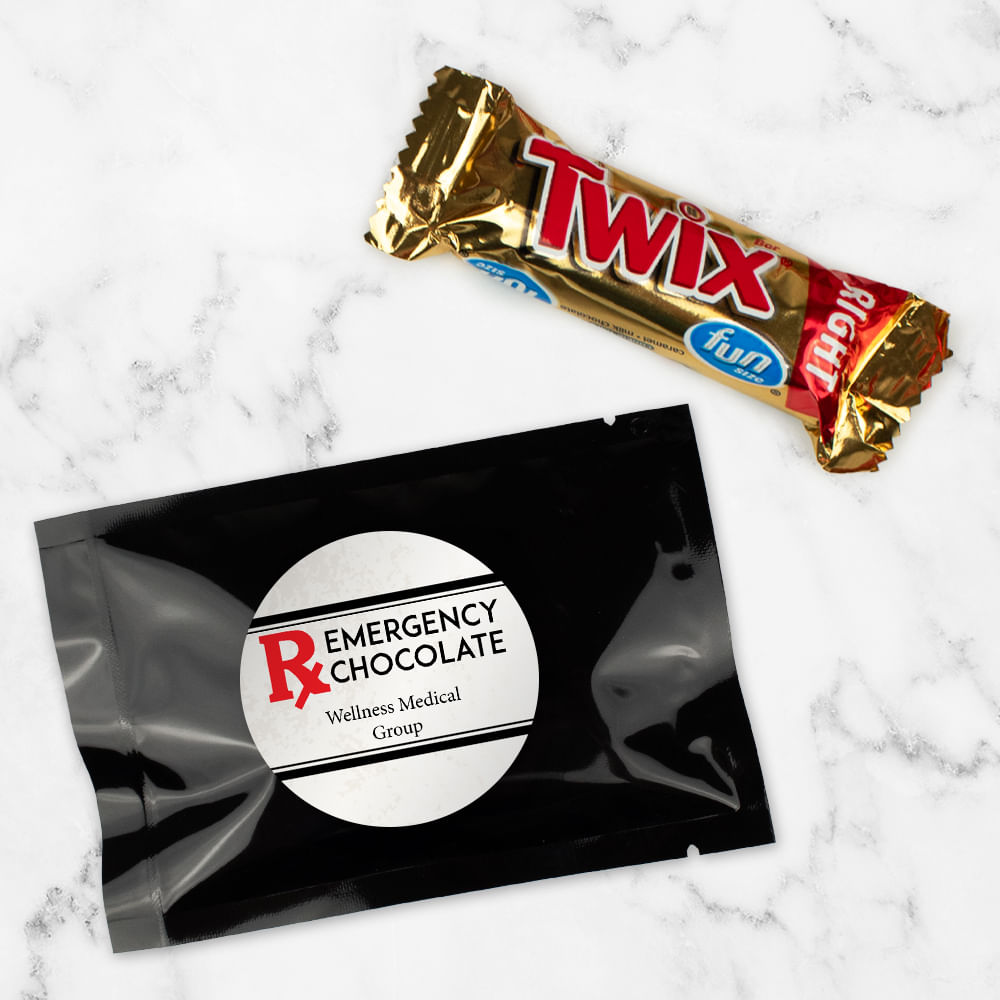 Personalized Emergency Chocolate Twix - JustCandy.com