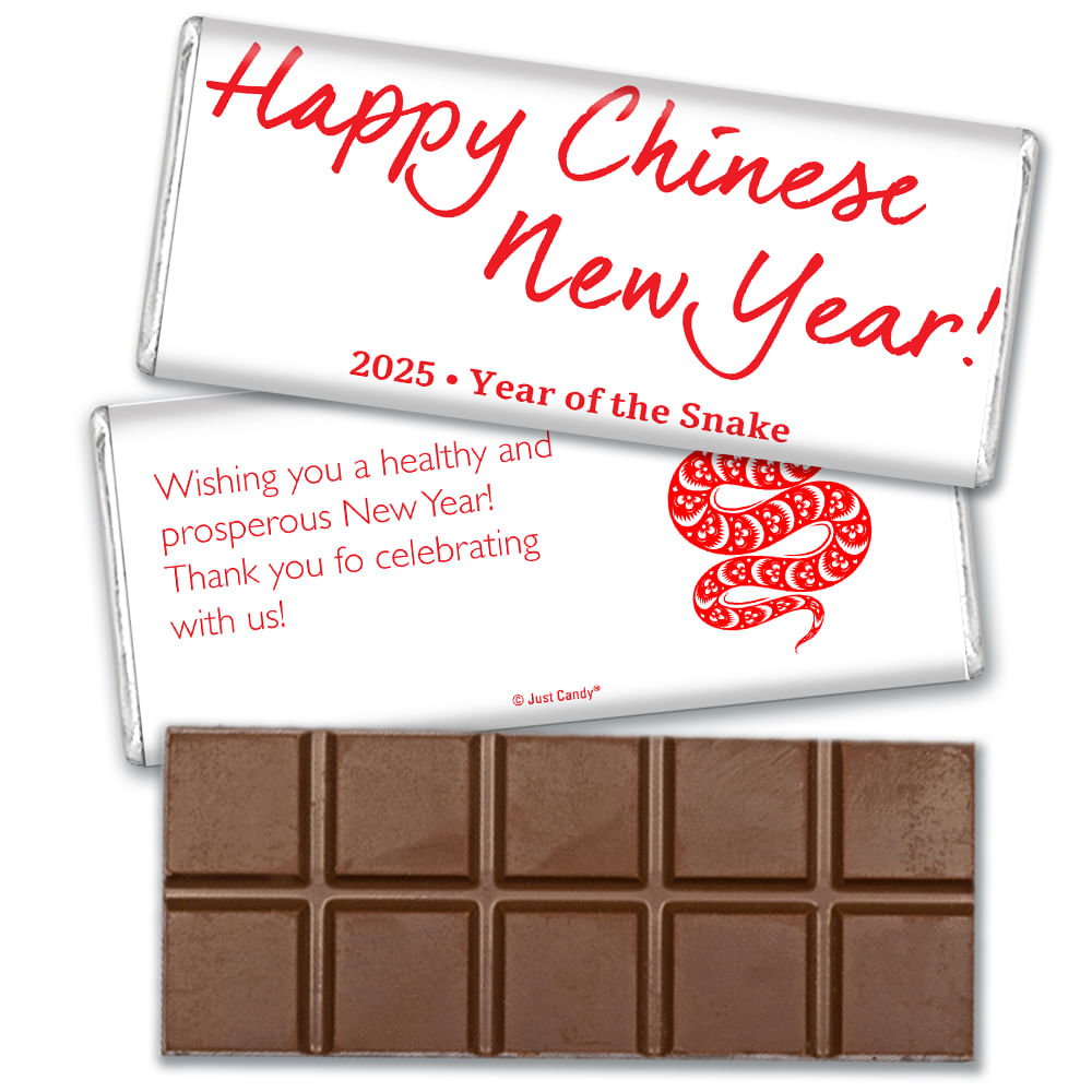 Personalized Chinese New Year Handwritten Belgian Chocolate Bar ...